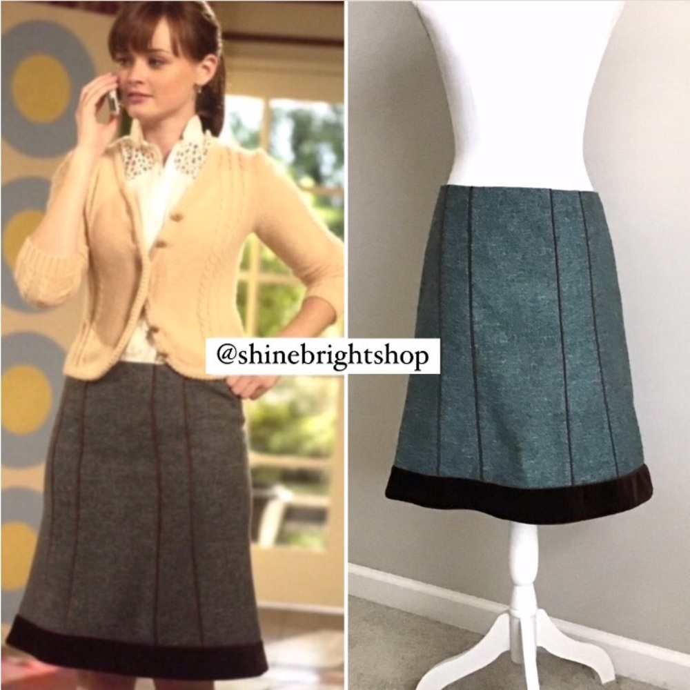 Rare Early 2000s Vintage Tweed Skirt Aso Rory Gilmore… - Gem